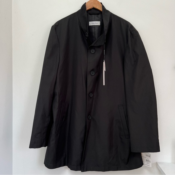 Calvin Klein | Jackets & Coats | New Calvin Klein Mens Black Button Up ...
